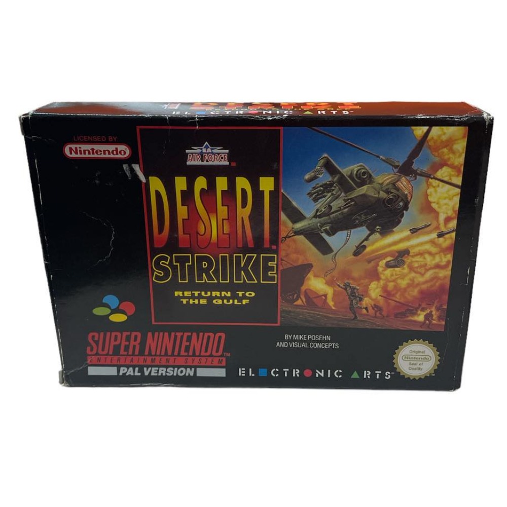 Used Desert Strike Return To The Gulf SNES Game - Complete - Own4Less